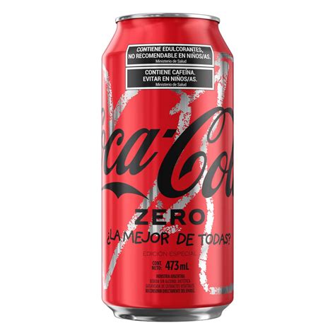 Gaseosa Coca Cola Zero 473cc Disco
