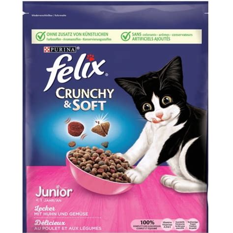 FELIX Crunchy Soft Junior mit Huhn und Gemüse