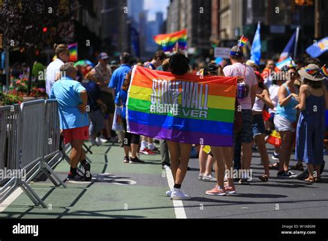 New York New York June 30 Participants Are Seen During The Pride