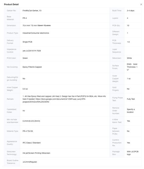 Jlc Pcb Notes Findmycat Engineering