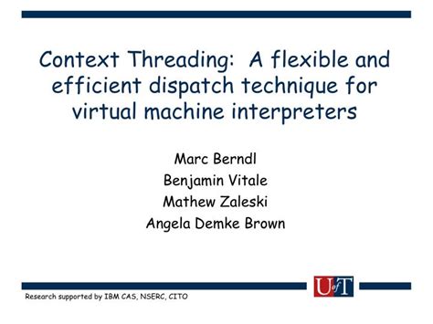 ppt context threading a flexible and efficient dispatch technique