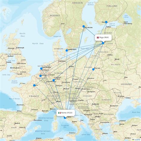 Air Baltic Routes 2025 Interactive Map With All Flights Flight Routes