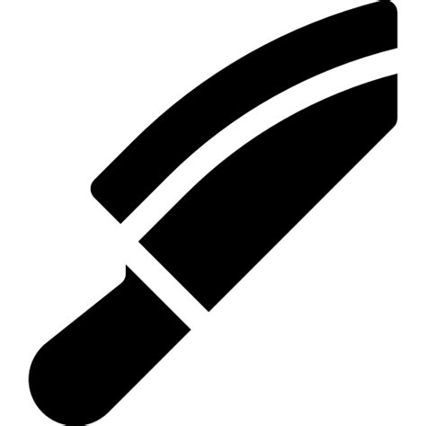 Knife Basic Rounded Filled Icon