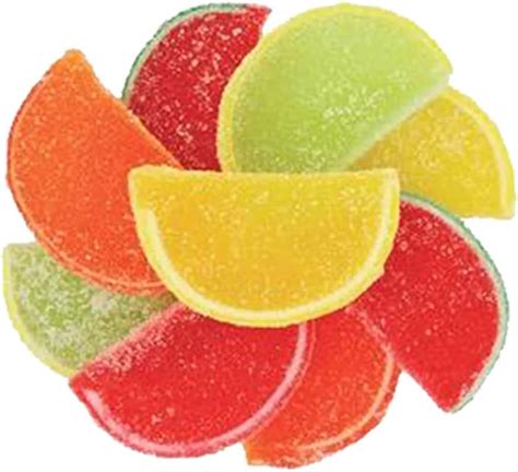 Emmy And Abby Assorted Jelly Fruit Slices Candy 1 Pound In A Resealable Tub