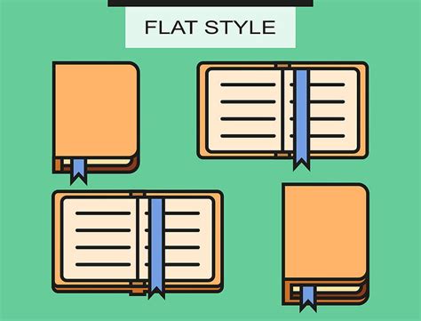 그림자 벡터와 평면 스타일에 노트북 세트 Eps Ai Uidownload