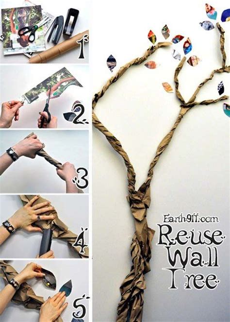 30 Ingenious Wall Tree Decorations To Beautify Your Home Paper Tree