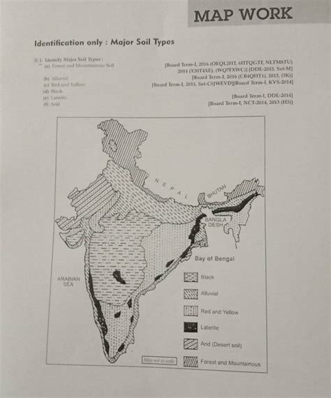 Identification Only Major Soil Types1 Identify Major Soil Typesa