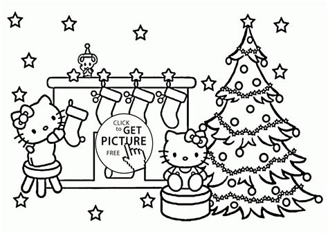 Barbie Christmas Coloring Pages Scenery Mountains