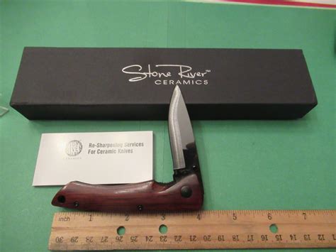 Stone River Ceramic Folding Knife Item SRG SWARG