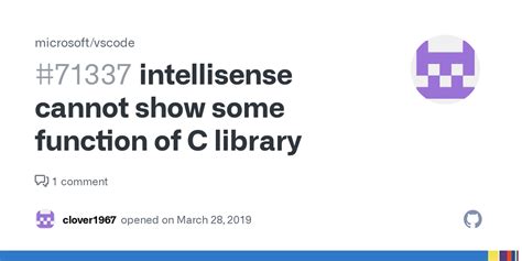 Intellisense Cannot Show Some Function Of C Library Issue Microsoft Vscode GitHub