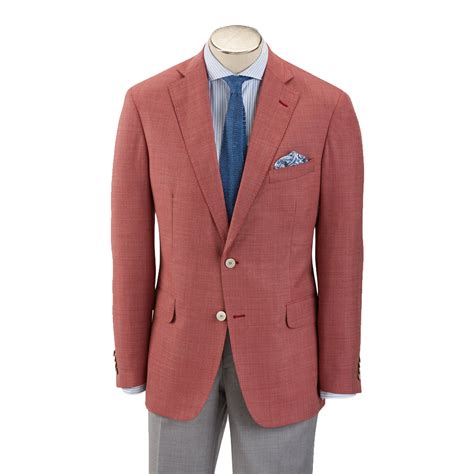 Hardwick Modern Fit Red Tropical Wool Sport Coat 813 4 Bc02 55000