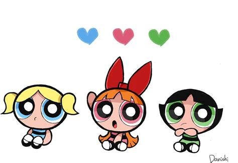 ダニシ On Instagram Power Puff Girls ︎ I Drew With My Finger Using My