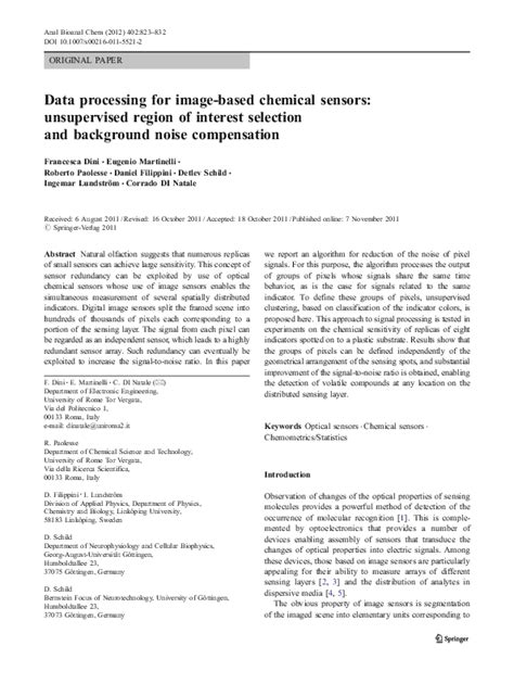 pdf unsupervised roi selection and noise reduction for image sensors