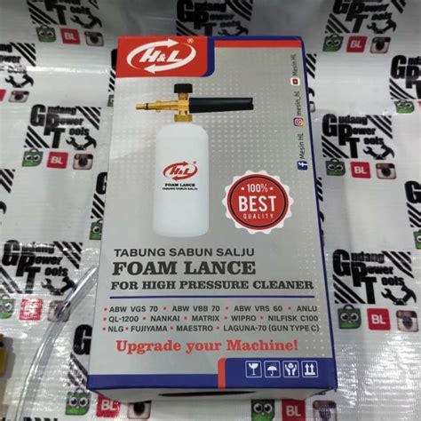 Promo Tabung Salju Snow Wash Foam Lance Snow Foam Lance Jet Cleaner H L Diskon Di Seller Zn