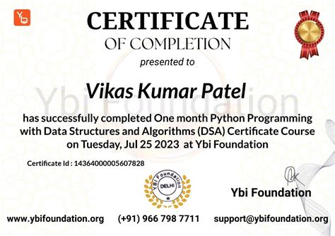 Vikas Kumar Patel On Linkedin Im Happy To Share That Ive Obtained A New Certification Python
