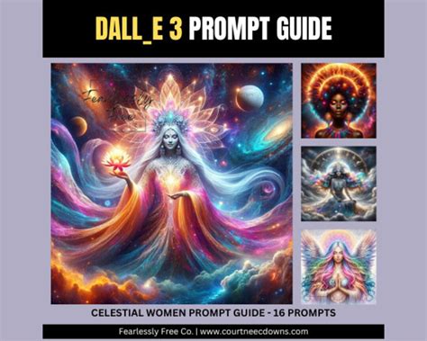 Dall E 3 Chatgpt V 4 AI Art Prompt Guide Celestial Women Etsy
