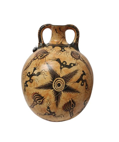 Minoan Octopus Flask Museum Copy Replica Ceramic Flask Of The Etsy Canada