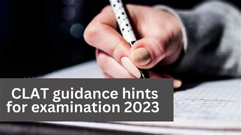 Clat Guidance Hints For Examination 2024