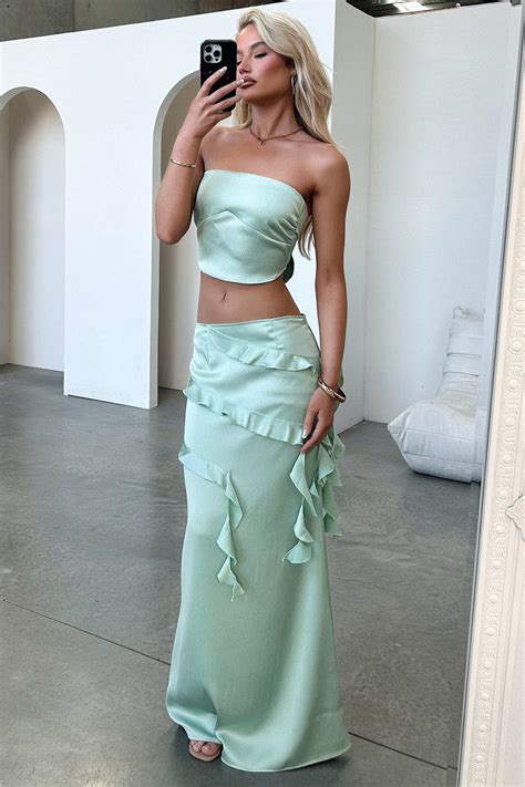 Raima Maxi Skirt Green Thats So Fetch Uk