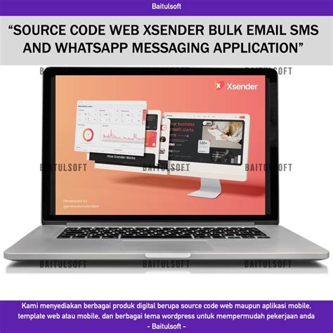 Jual Source Code Aplikasi Web Xsender Bulk Email Sms And Whatsapp