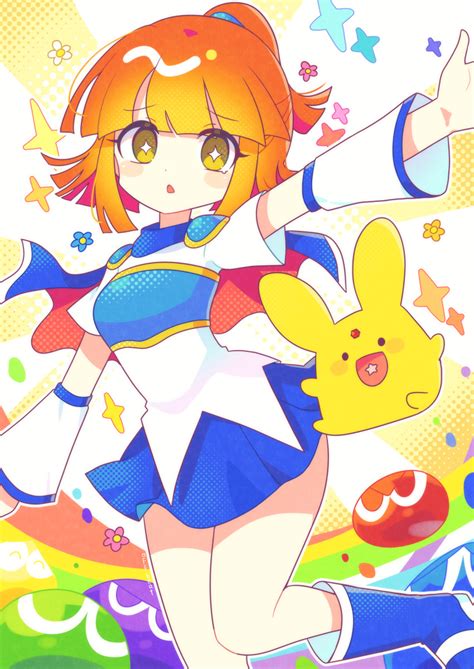 Safebooru 1girl Absurdres Arle Nadja Blue Footwear Blunt Bangs Blush