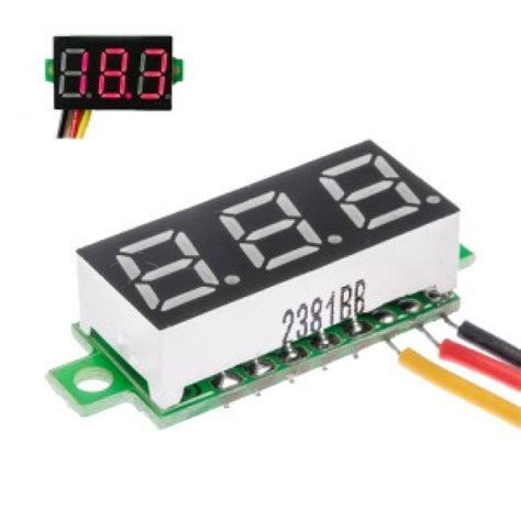 0 72 Cm 0 28 Inch 0 100v Three Wire Dc Voltmeter Red Buy Online At