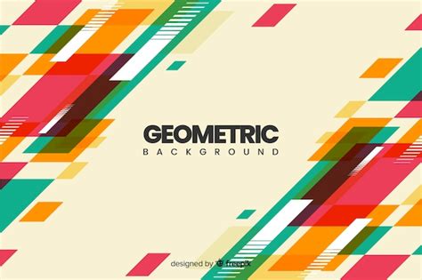 Premium Vector Abstract Red Gradient Geometric Shapes Background