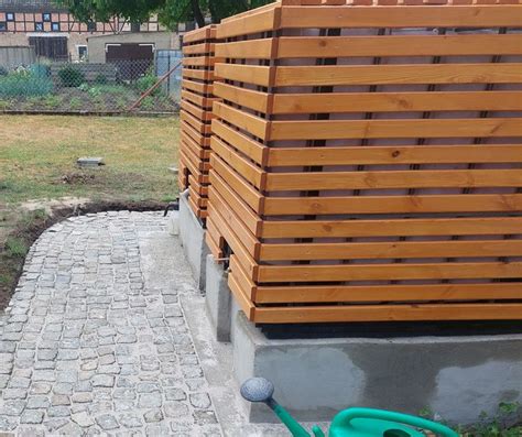 Verkleidung IBC Behälter Wassertank garten Gartengestaltung Garten