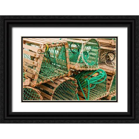 Defreitas Michael 24x17 Black Ornate Wood Framed With Double Matting