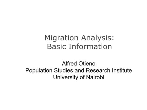 Migration Basic Ppt