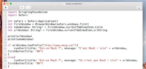 Scriptarian Ambitionne De Remplacer AppleScript Par Swift MacGeneration