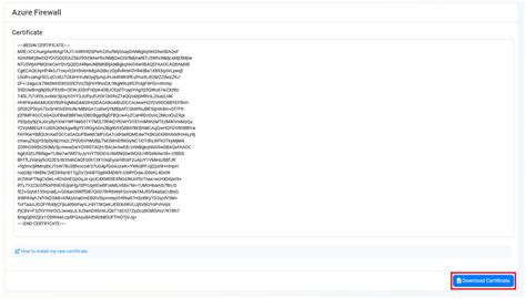 how to automatically issue tls certificates for azure firewall for