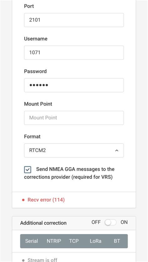 Reach Rs Rtk Correction Data From Govermental Service Is Loaded But Not Processed Rtk Post