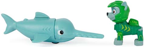 Psi Patrol Zestaw Aqua Pups Ma A Figurka Rocky I Ryba Pi A Z Ruchom G Ow Rocky I Ryba Pi A