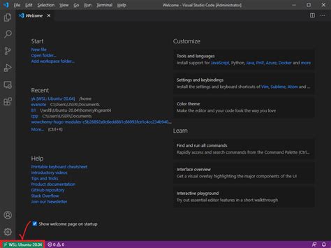 Visual Studio Code와 WSL 연동하기 단편글 EvaNOTE