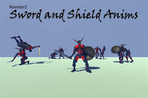 Sword And Shield Animations 3d Animations Unity Asset Store