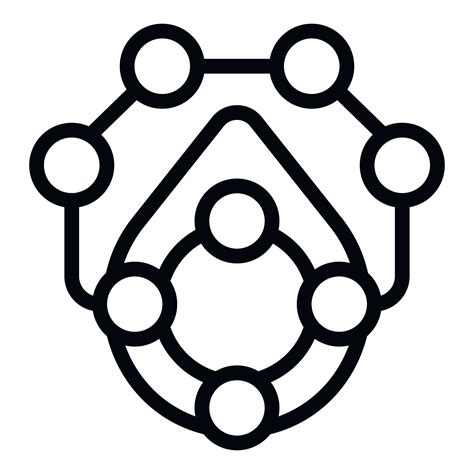 Molecule Icon Outline Vector Chain Collagen 20246146 Vector Art At