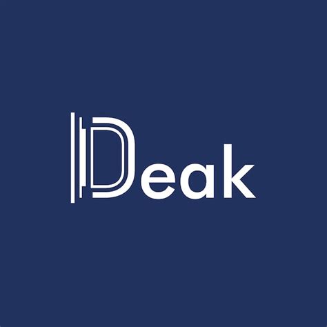 Premium Vector Deak Concept Logo