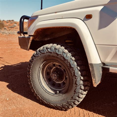 Bfg Bf Goodrich Km3 Mud Terrain Tyres On Our 76 Series Land Cruiser