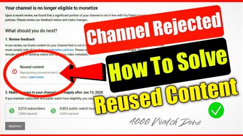 How To Re Apply At Channel For Monetization Reused Problem Slove