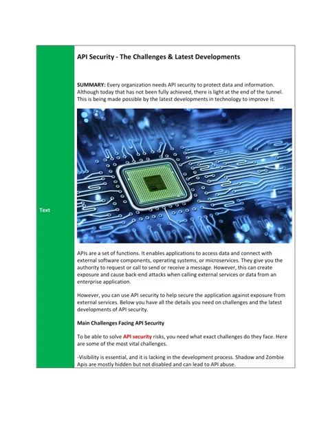Ppt Api Security The Challenges And Latest Developments Powerpoint