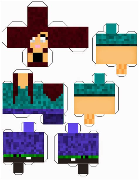 РАЗВИТИЕ РЕБЕНКА Герои Майнкрафт Minecraft из Бумаги