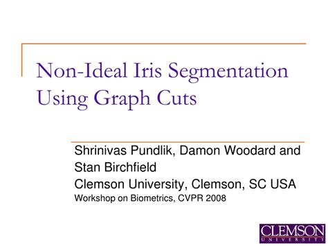 Ppt Non Ideal Iris Segmentation Using Graph Cuts Powerpoint