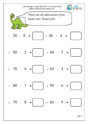 Subtraction Year 2 Aged 6 7 URBrainy Com