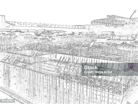 건설 활동 및 안전 등 건설 사이트 조건 행동 하 고 구문 중 역 작업자의 안전 하지 않은 조건 강화 철근 콘크리트 산업 단지에 건물 강철에 대한 스톡 사진 및 기타 이미지