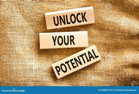 Unlock Your Potential Symbol Concept Words Unlock Your Potential On