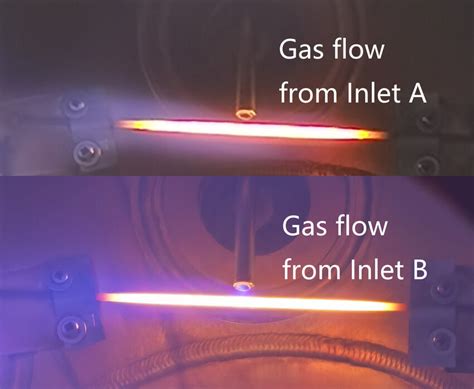 Photograph Of The LaB6 Cathode When Argon Gas Is Injected From A