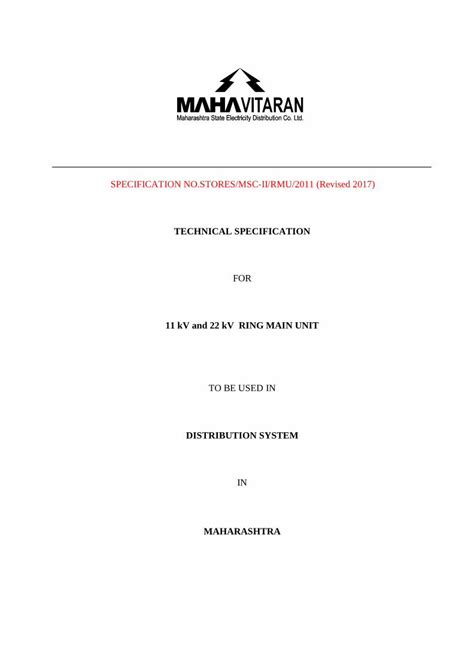 Pdf Technical Specificationboth The Load Break Switches And
