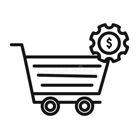 Procurement Icon Black Line Art Vector Stock Vector Illustration Of