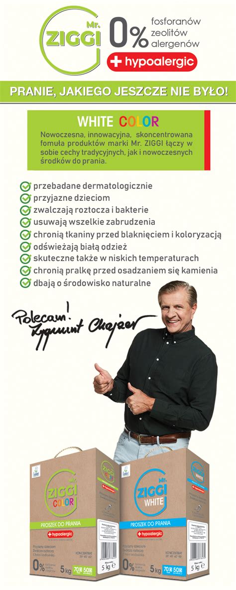 Proszek Do Prania 5 Kg P White MR ZIGGI Proszki Chusteczki